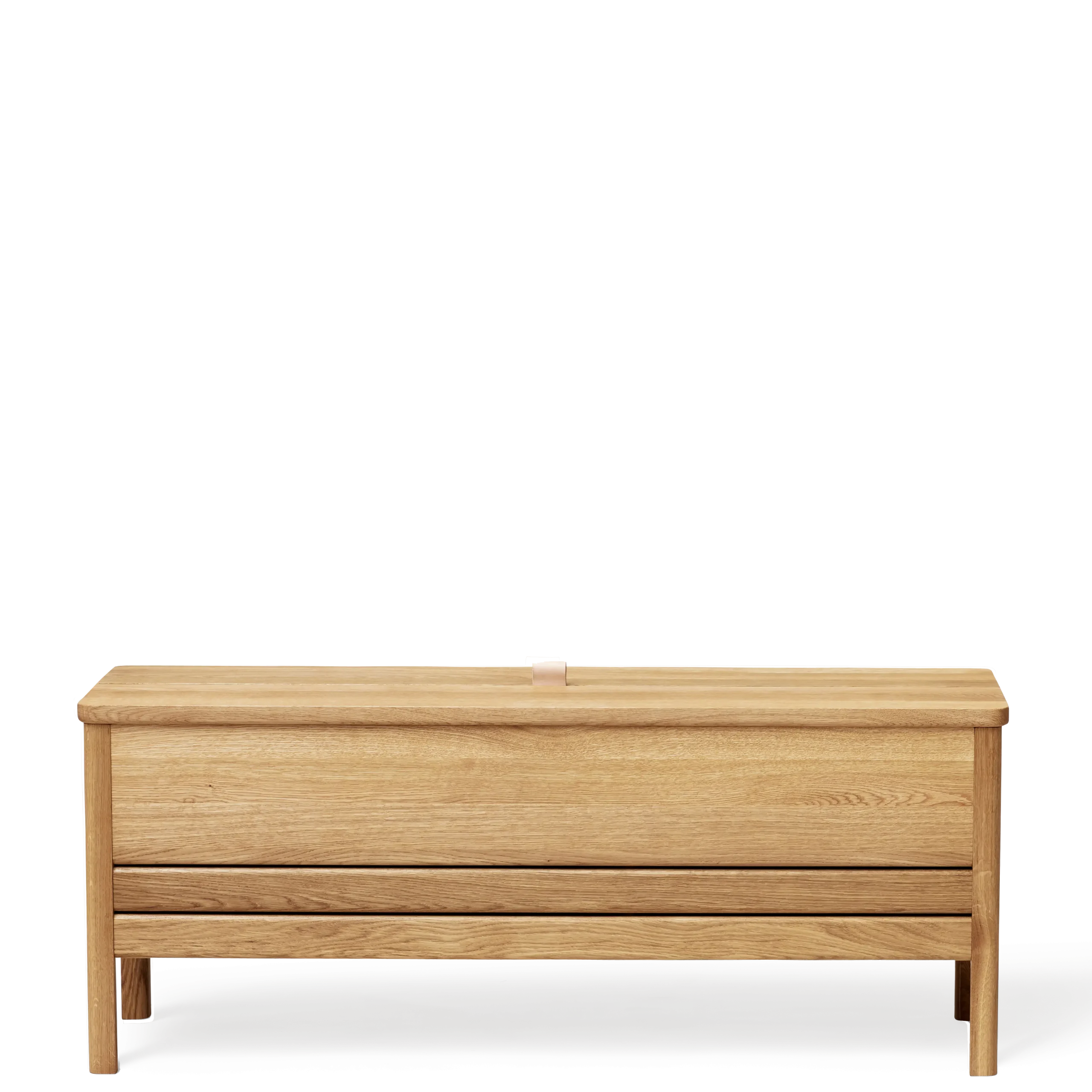 Oak Storage Bench - Stylish Danish Design