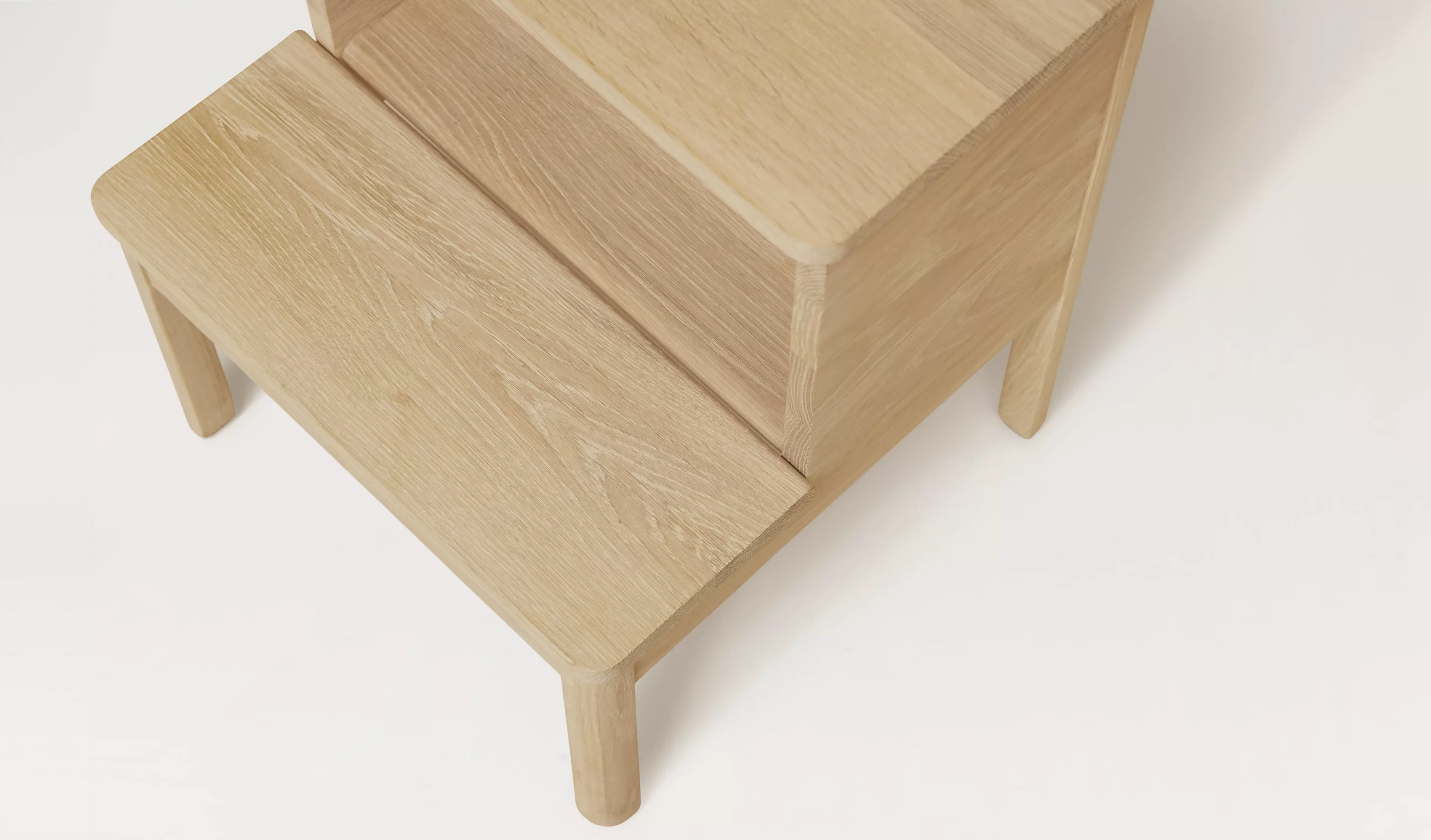 White Oak Stepstool Versatile Furniture for Any Space