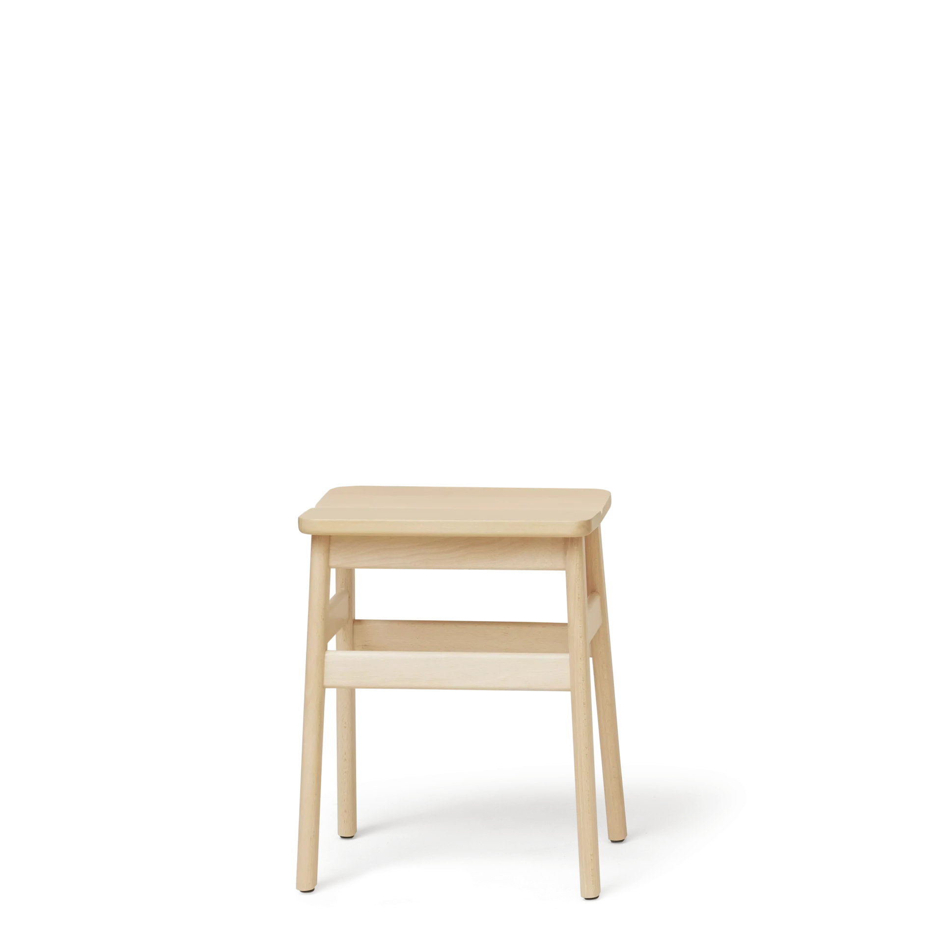 Beech Wood Stool - Danish Angle Design for Comfort