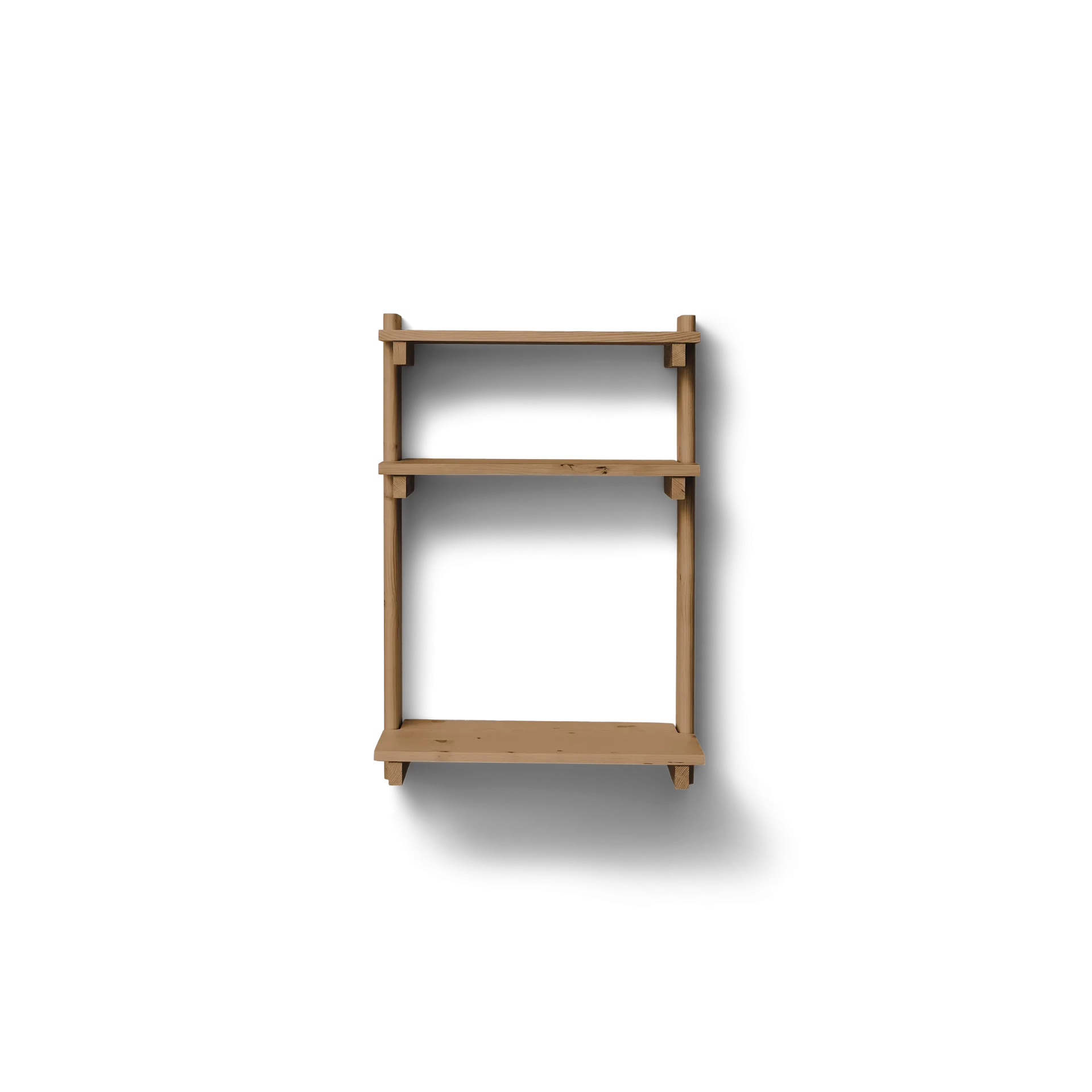 Beam Office Shelf 3 Deep Brown Pine - Danish Design
